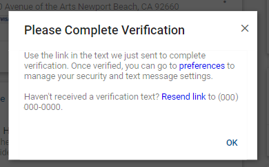 Enroll in Text Message Notifications