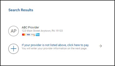 Make a payment without logging in