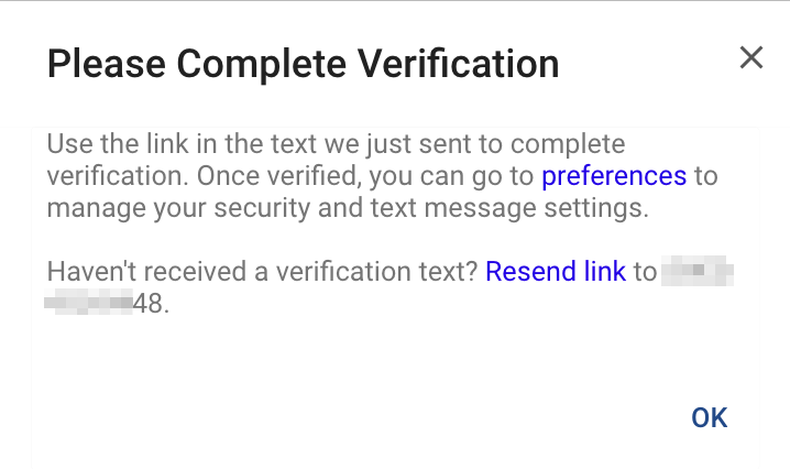 Enroll in Text Message Notifications