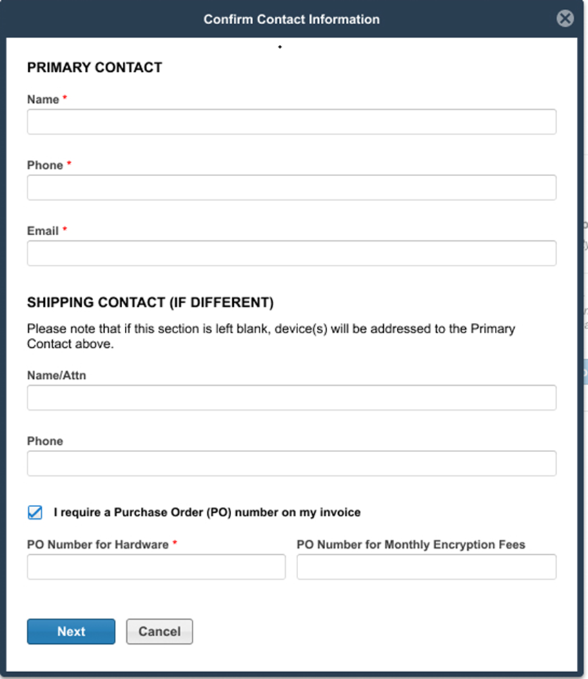 Online Device Ordering Step-by-Step Customer Guide