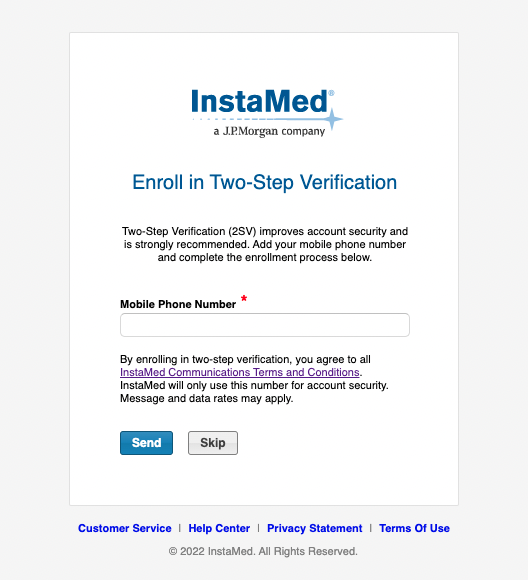 Two-Step Verification (2SV) Configuration
