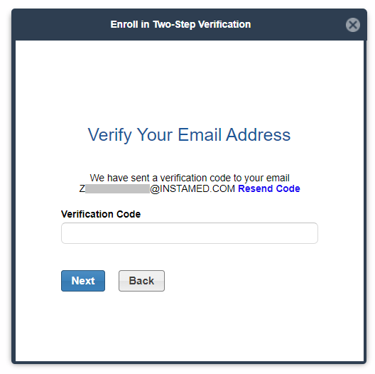 Two-Step Verification (2SV) Configuration