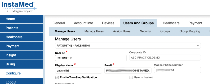 Two-Step Verification (2SV) Configuration