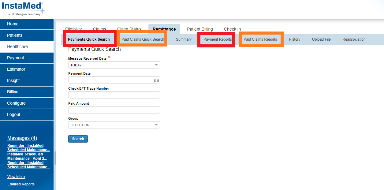 Remittance Reporting