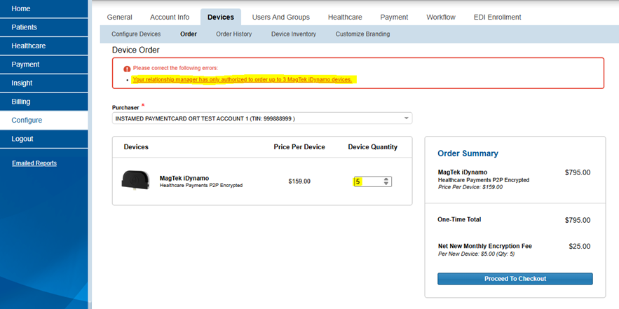 Online Device Ordering Customer FAQs